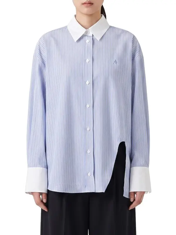 Attico Striped Shirt - Blue