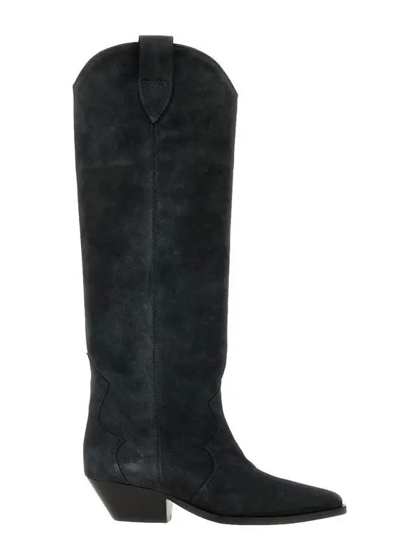 Isabel Marant Étoile Suede Knee-high Boots - Black