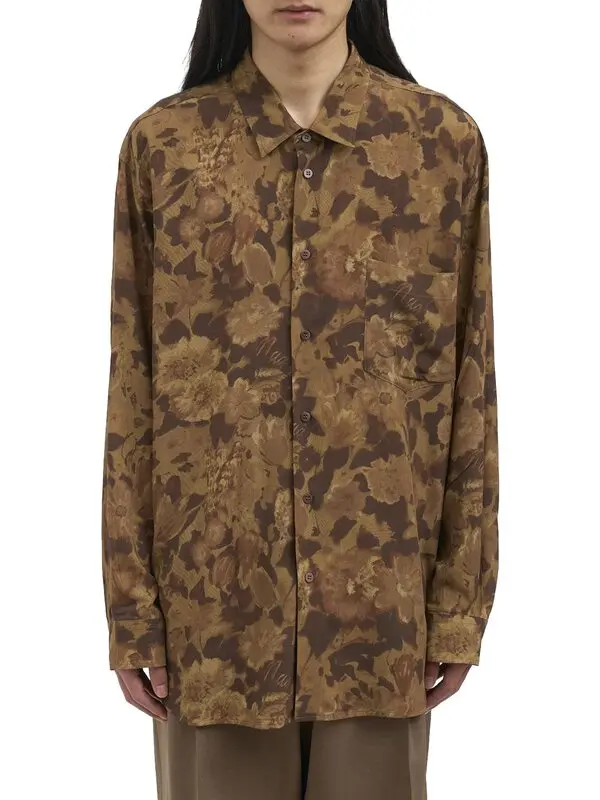MAGLIANO Printed Viscose Shirt - Brown