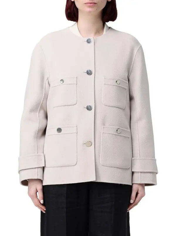 Max Mara Virgin Wool Single-breasted Coat - Beige