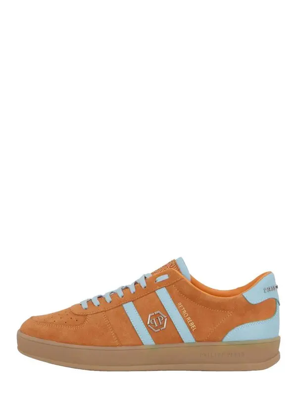 Philipp Plein Retro Rebel Suede Sneakers - Orange