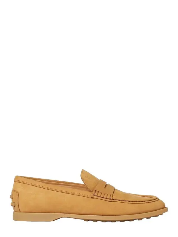 TOD'S T Timeless Nubuck Loafers - Brown