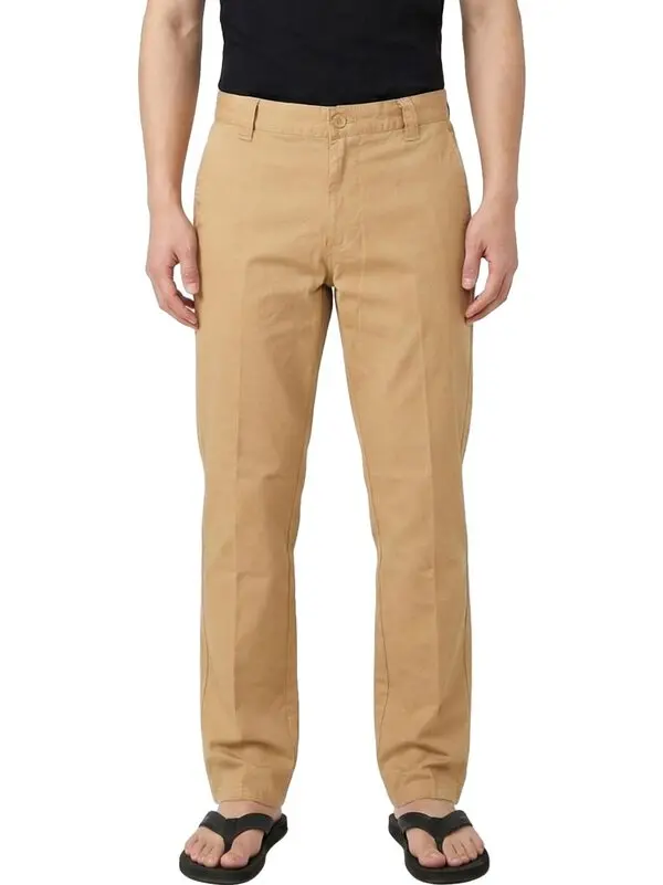 DIESEL® Tailored Straight Leg Trousers - Beige