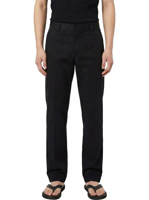 DIESEL® Tailored Straight Leg Trousers - Black
