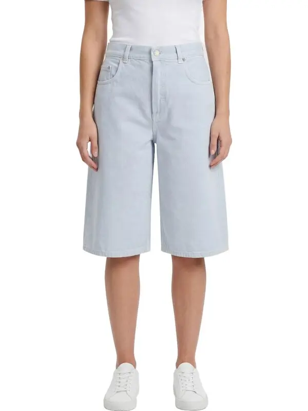 HAIKURE Cotton Knee Length Shorts - Denim