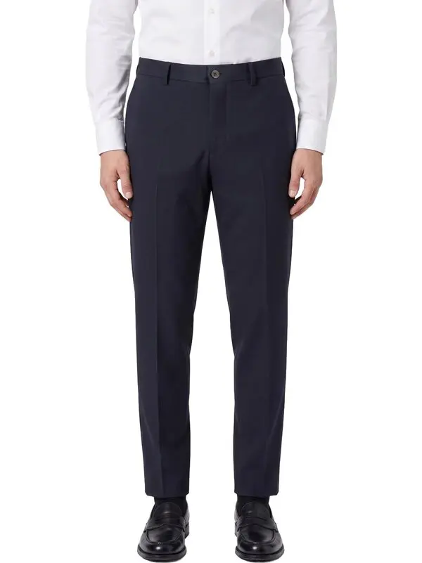 Dolce & Gabbana Virgin Wool Tailored Trousers - Blue