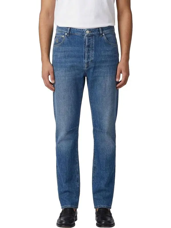 Brunello Cucinelli Slim Fit Denim Jeans - Blue