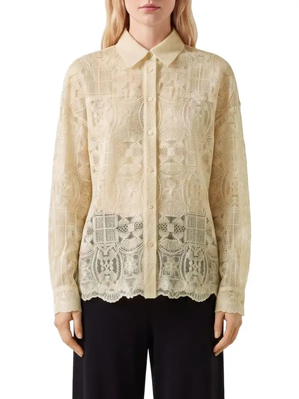 Ermanno Scervino Lace Shirt - Black