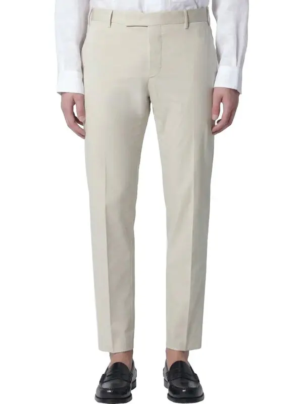 PT TORINO Gabardine Tailored Trousers - Beige