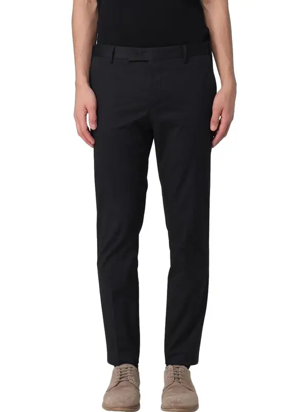 PT TORINO Gabardine Tailored Trousers - Black