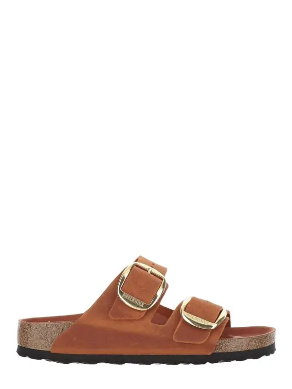 BIRKENSTOCK Arizona Big Buckle Oiled Leather Sandal - Orange