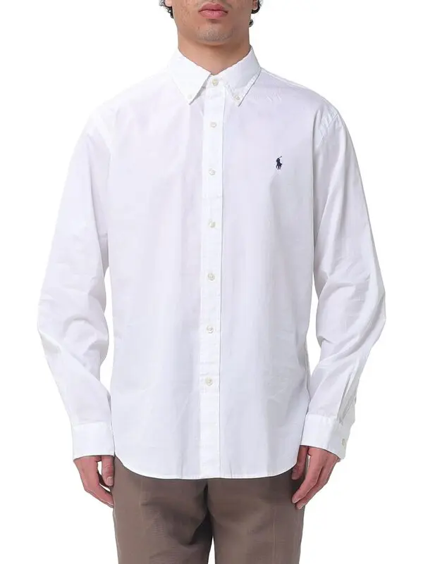 Polo Ralph Lauren Cotton Shirt With Logo - White