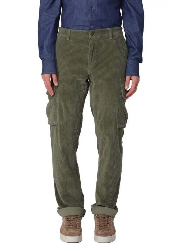 MASON'S Corduroy Cargo Trousers - Green