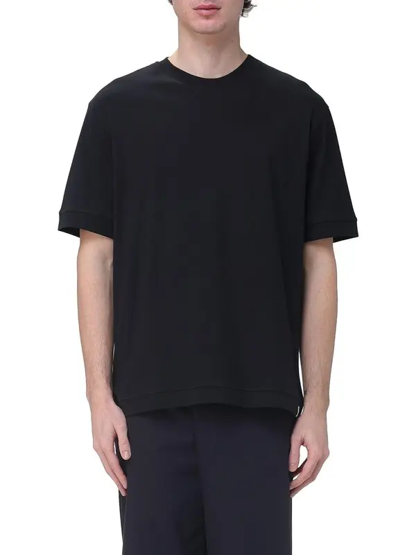 PAOLO PECORA Cotton T-shirt - Black