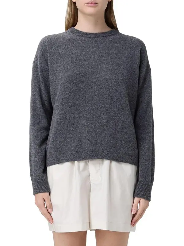 Max Mara Virgin Wool And Cashmere Crew-neck Pullover - Grey