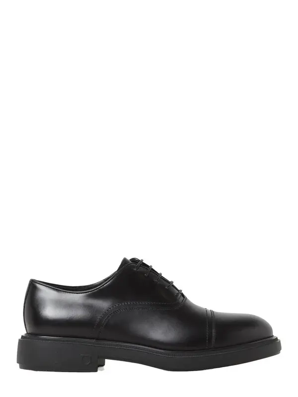 FERRAGAMO Leather Brogues - Black