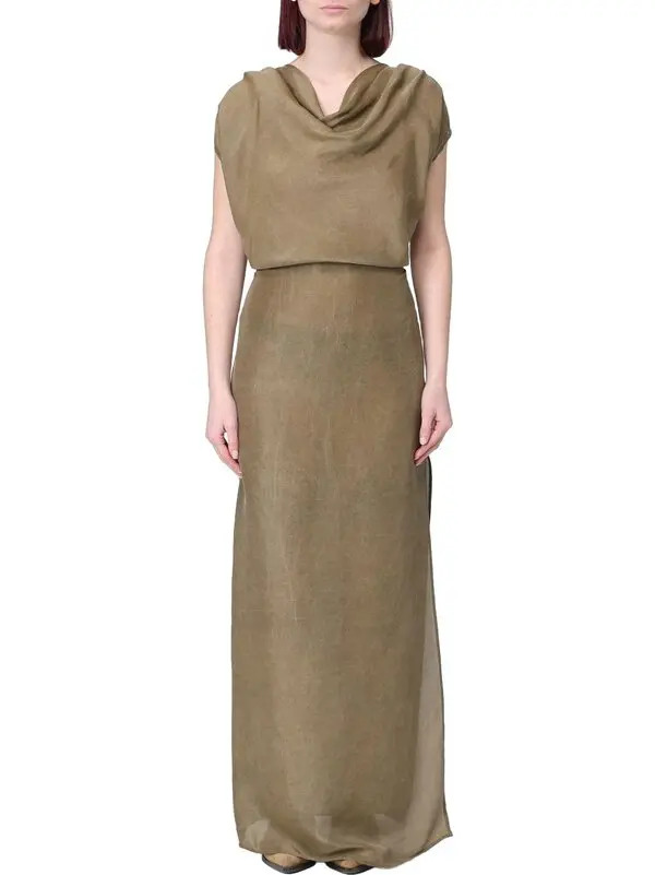 Ter Et Bantine Silk Long Dress - Olive