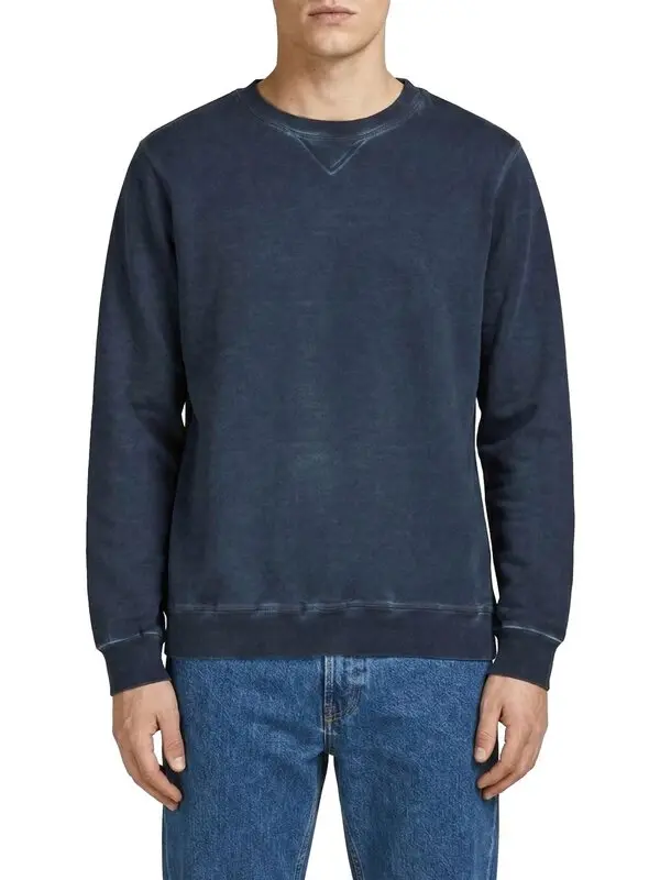 DONDUP Cotton Crew Neck Sweatshirt - Blue