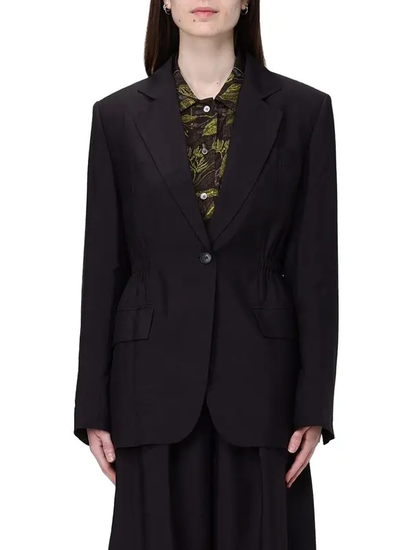 TELA Single-breasted Blazer - Brown