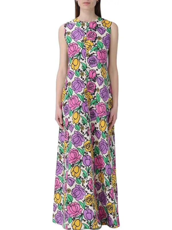 Ter Et Bantine Floral Print A-line Maxi Dress - White