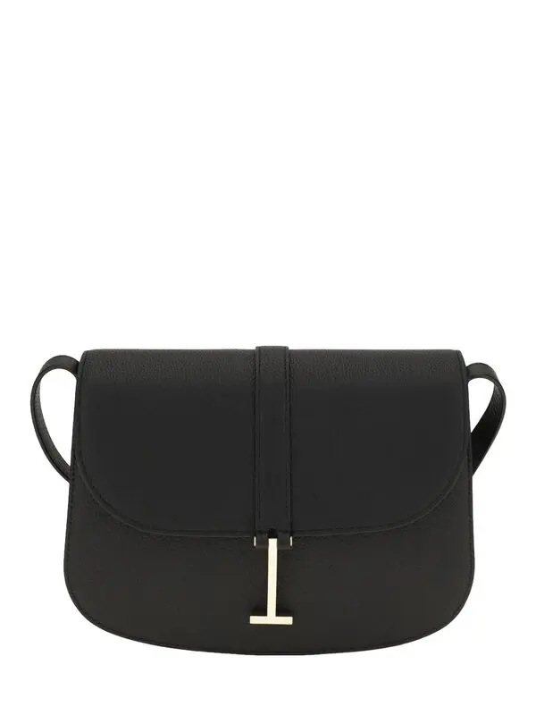 TOM FORD Small Quilted Calf Leather Crossbody Bag With Monogram - Black