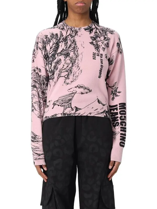 Moschino Printed Pullover - Pink