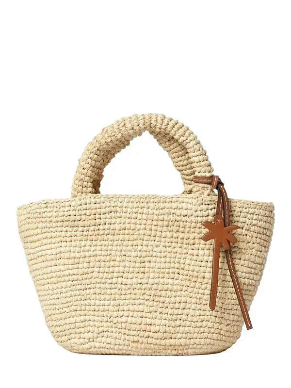 Manebí Crochet Raffia Bag - Beige