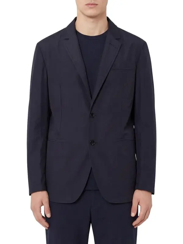 TOM FORD Single-breasted Cotton Blend Blazer - Black
