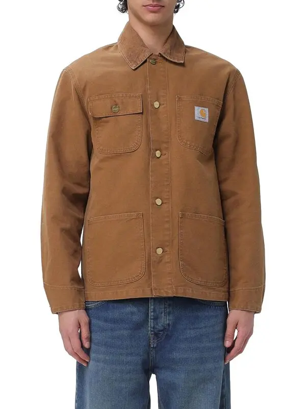Carhartt Work In Progress Organic Cotton Canvas Shirt Jacket - Brown