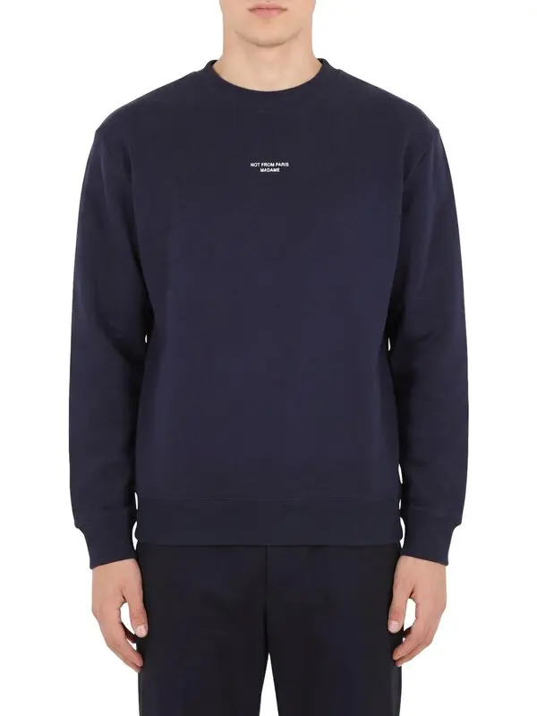 Drole De Monsieur Crewneck Sweatshirt - Blue
