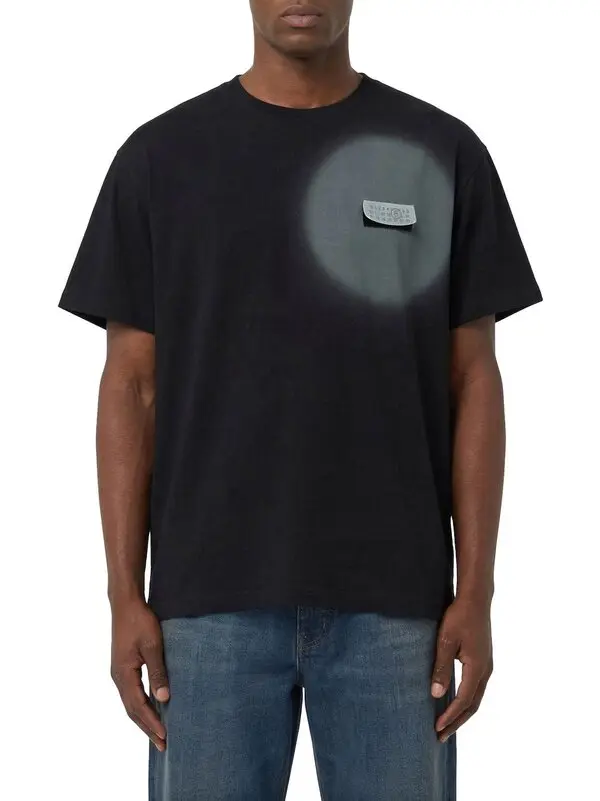 MAISON MARGIELA Printed Cotton T-shirt - Black
