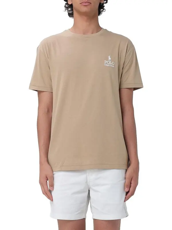 Polo Ralph Lauren Cotton T-shirt With Logo - Beige