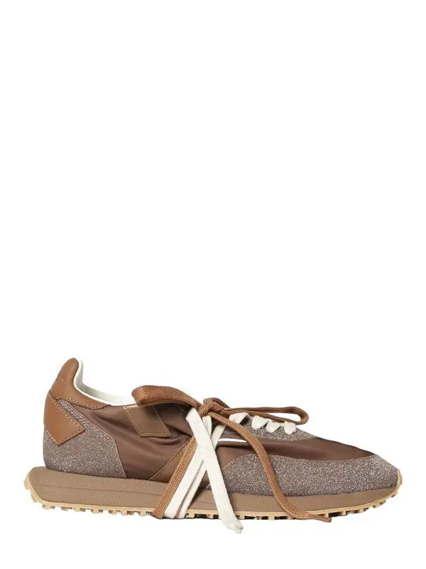 GHOUD VENICE Rush Glitter Fabric And Nylon Low Top Sneakers - Brown
