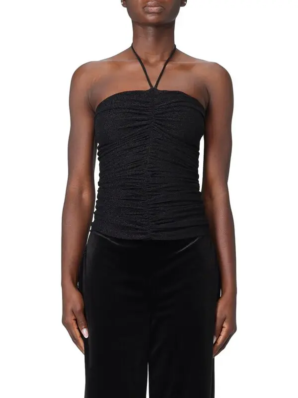 Alexandre Vauthier Halter Neck Ruched Top - Black