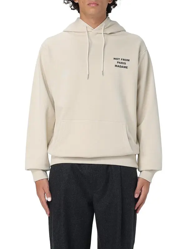Drole De Monsieur Hooded Sweatshirt - Mastic