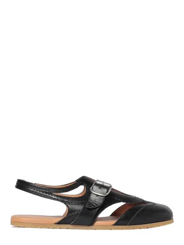 Dries Van Noten Leather Sandals - Black