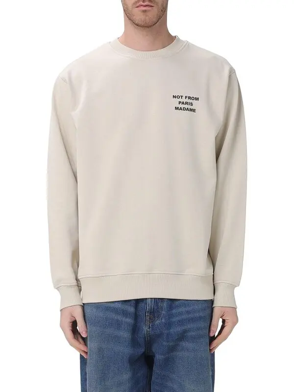 Drole De Monsieur Crewneck Sweatshirt - Beige