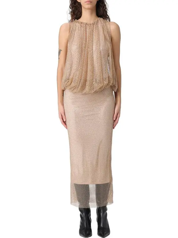 Sportmax Embellished Maxi Dress - Camel