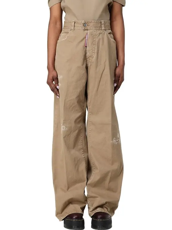 Dsquared2 Wide Leg Jeans - Beige