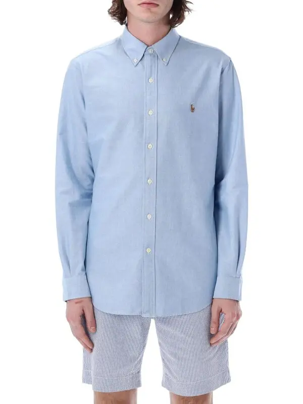 Polo Ralph Lauren Striped Cotton Button-down Collar Shirt - Blue