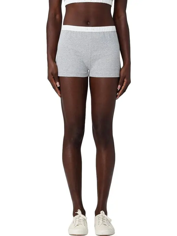 ENTIRE STUDIOS Knit Culotte Shorts - Grey