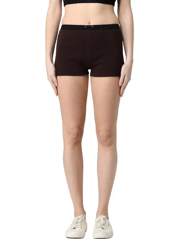 ENTIRE STUDIOS Knit Culotte Shorts - Red