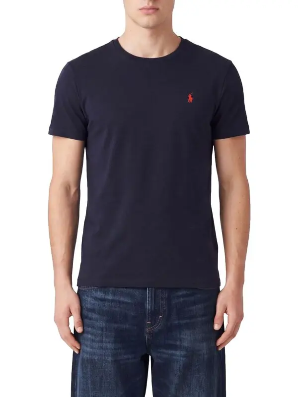 Polo Ralph Lauren Cotton T-shirt With Logo - Blue
