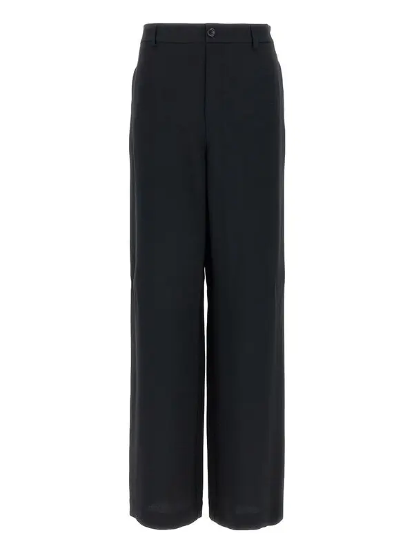 Moschino Tailored Wide Leg Trousers - Black