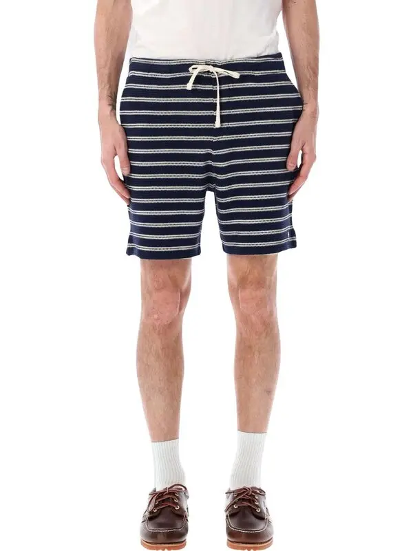 Polo Ralph Lauren Striped Cotton Shorts - Blue