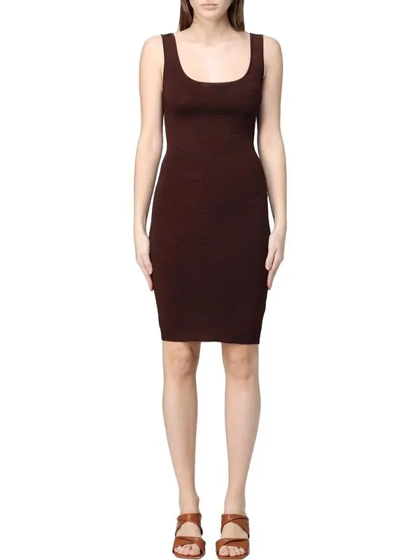 ENTIRE STUDIOS Jersey Mini Dress - Brown