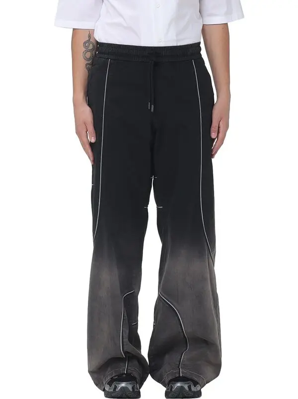 Off-White Stretch Technical Fabric Jogging Pants Palm Angels - Black