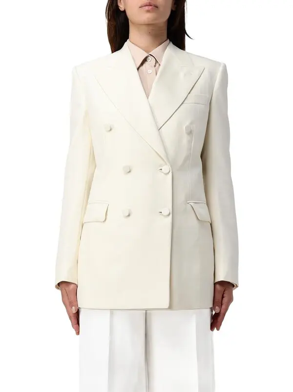 Brioni Double Breasted Blazer - White