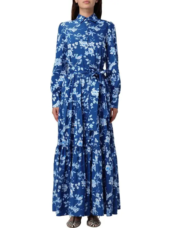 MC2 SAINT BARTH Printed Maxi Dress - Blue