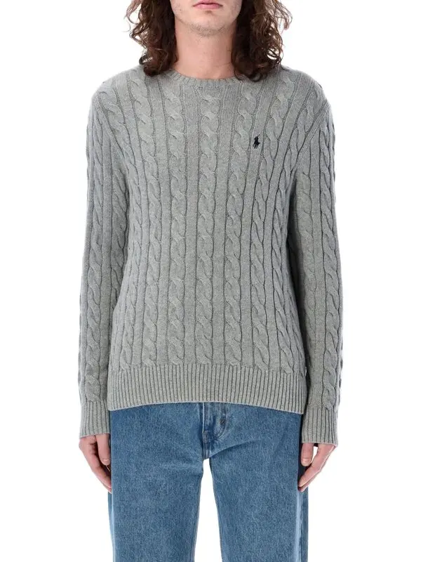 Polo Ralph Lauren Cable Knit Jumper - Grey